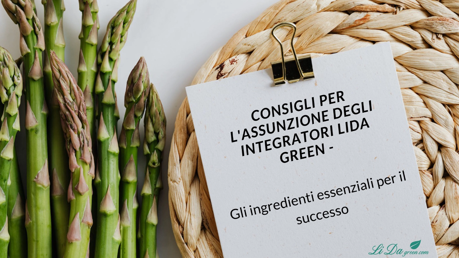 Consigli per l'assunzione degli integratori LIDA GREEN